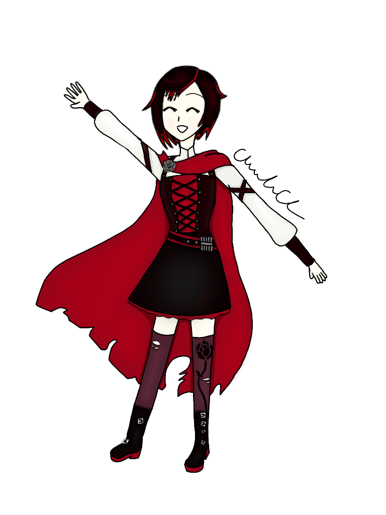 Ruby Rose 4+ RWBY Fanart - ibisPaint