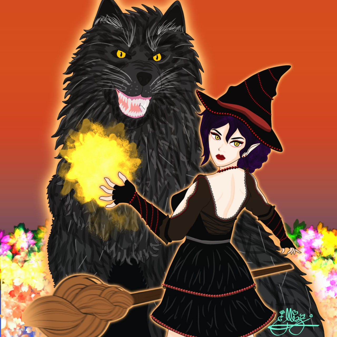 The Witch & The Wolf - ibisPaint