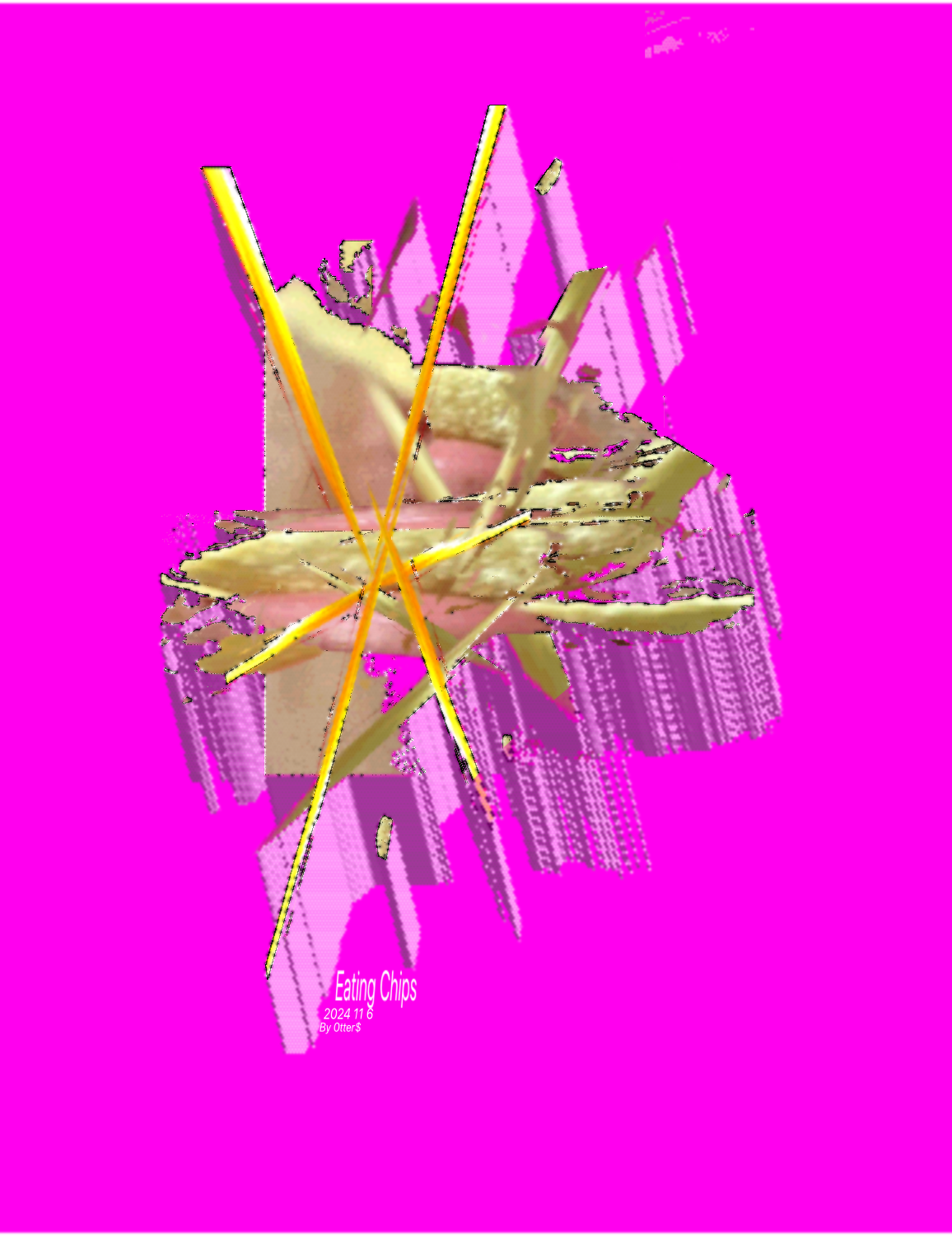 Eating Chips - ibisPaint