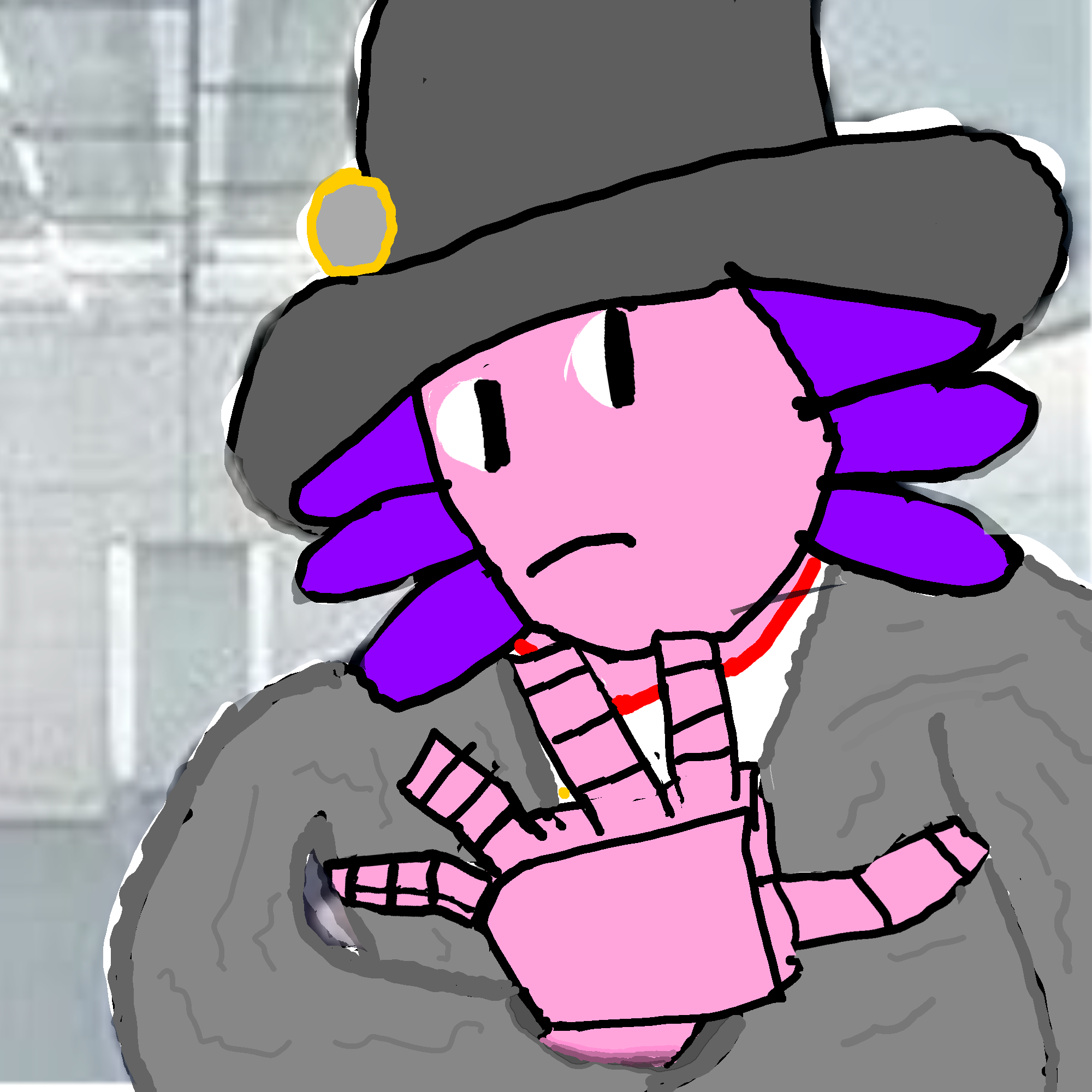 im going to tap you on the shoulder - ibisPaint