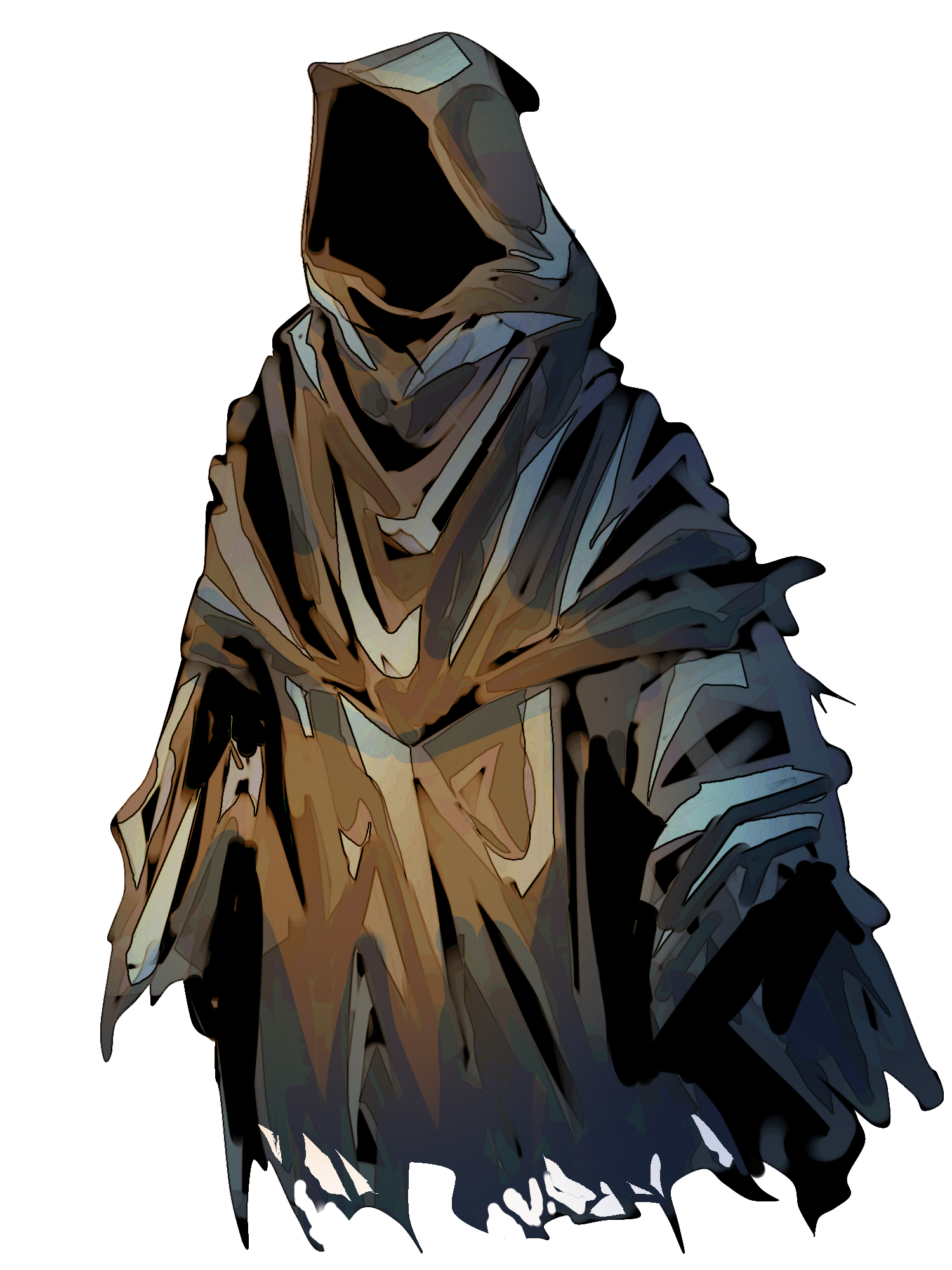 Worn-out hood cape - ibisPaint