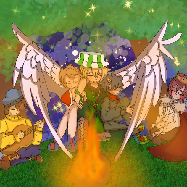 Sleepy boys 眠そうな男の子 - ibisPaint