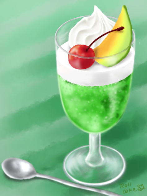 melon soda jelly🍈 - ibisPaint