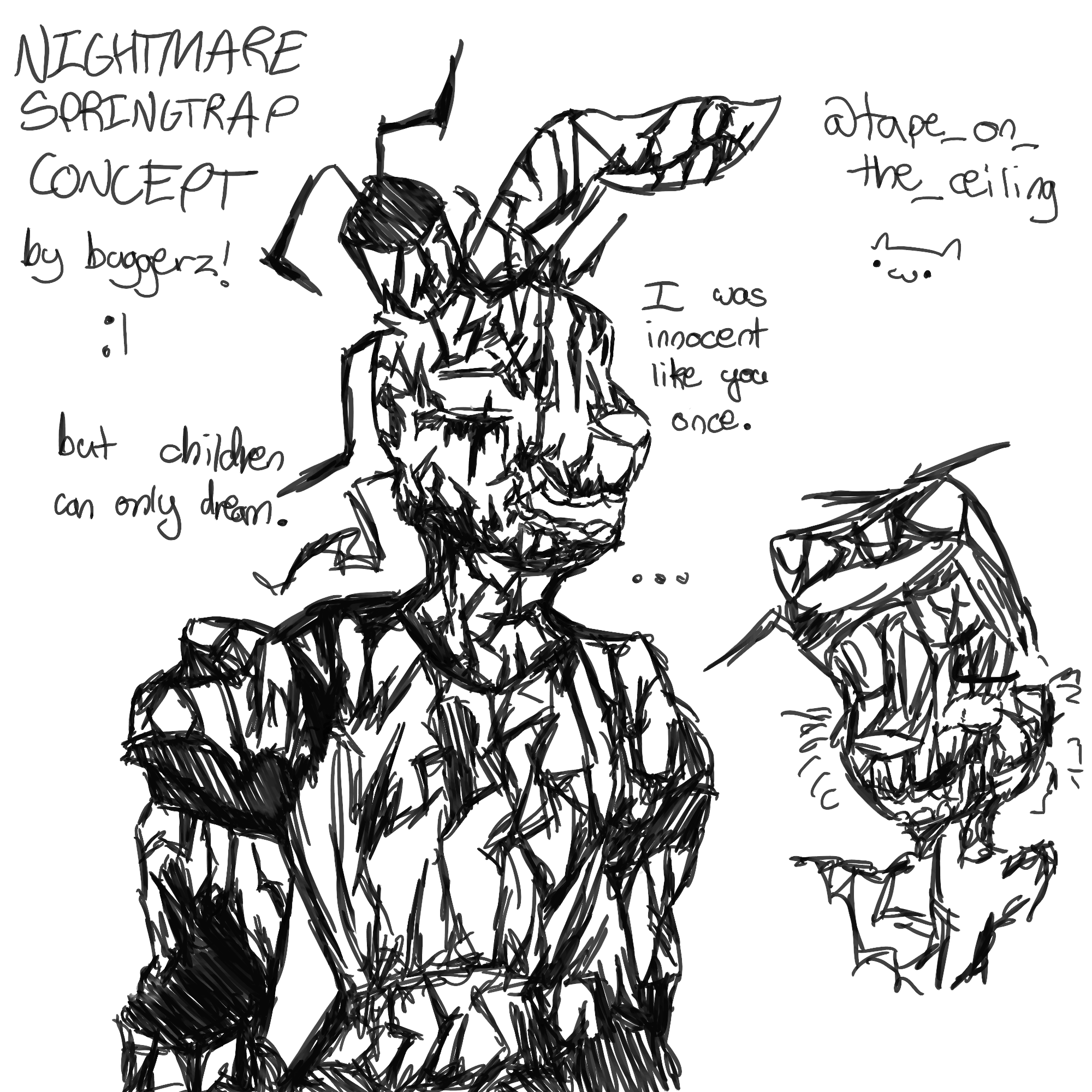 nightmare springtrap! - CONCEPT - ibisPaint