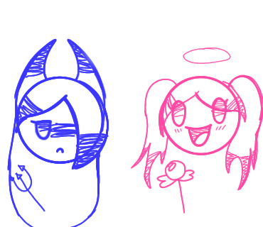 Angles and demons - ibisPaint