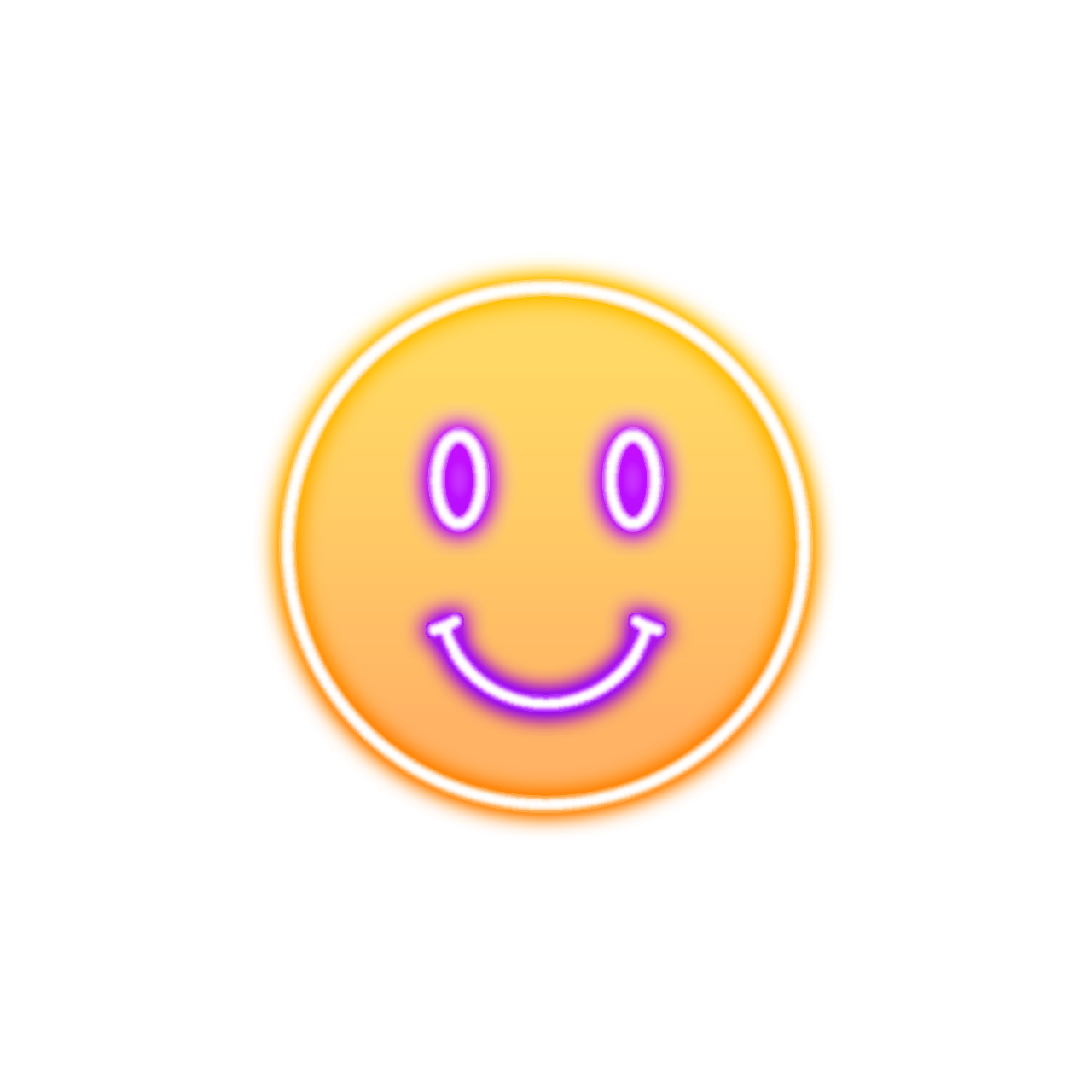 Smiley face neon sign2 - ibisPaint