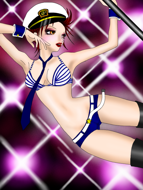 ポールダンス MARINE Red - ibisPaint