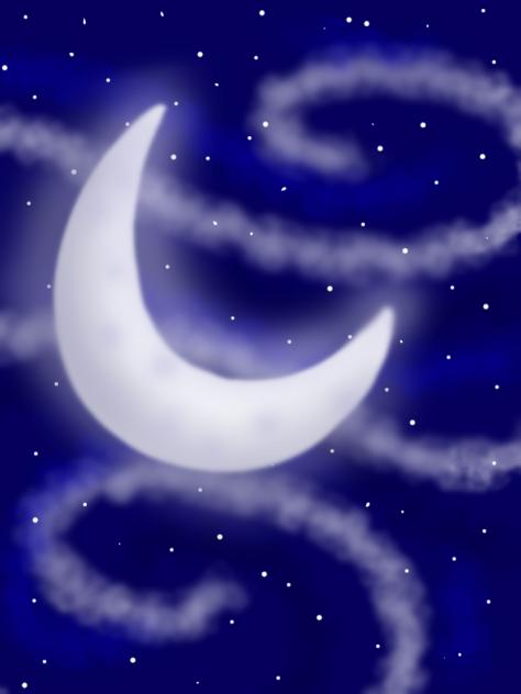 Night Sky (Moon) - ibisPaint