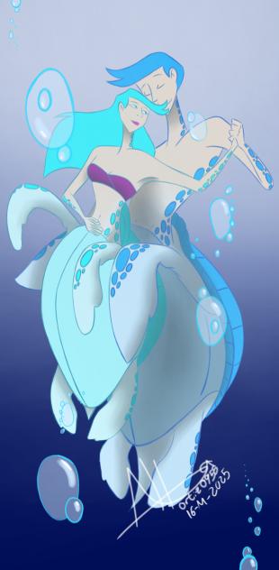 turtles mermaid - ibisPaint