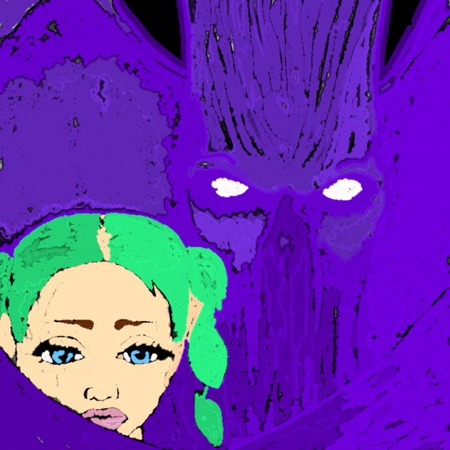 monster in the shadows - ibisPaint