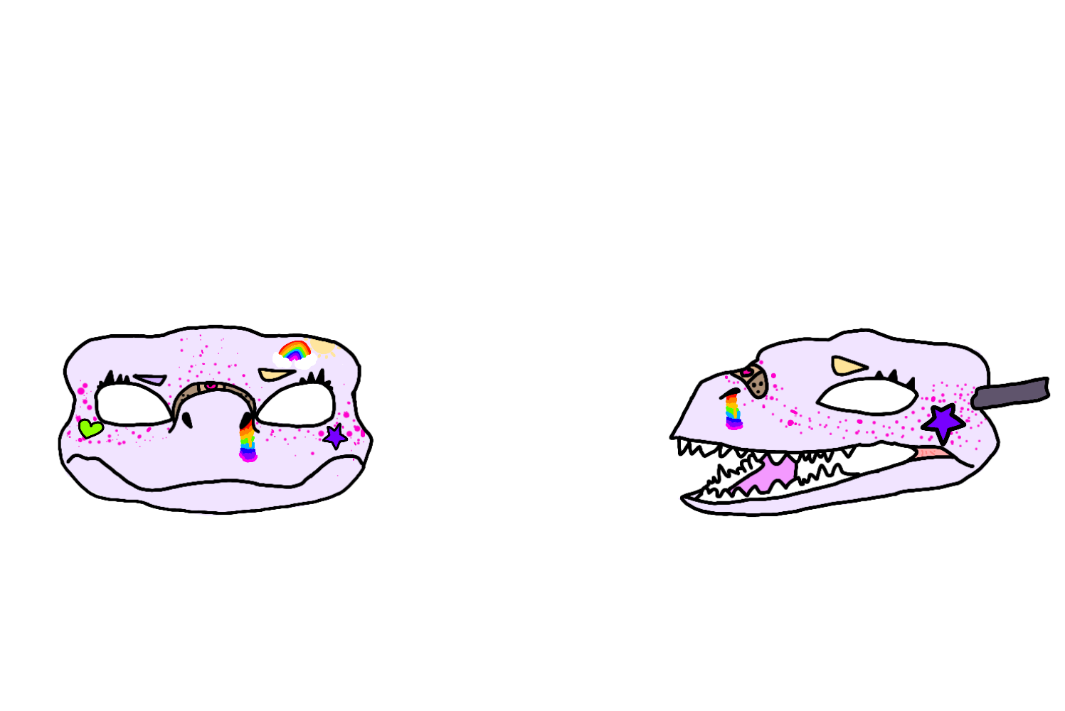 Dino mask - ibisPaint