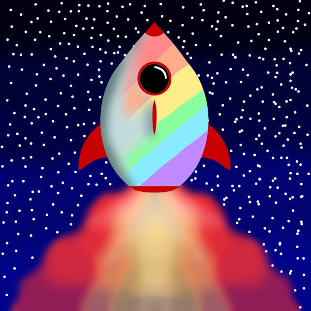 Rainbow rocket - ibisPaint