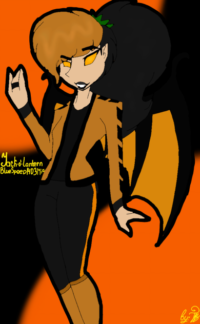 Jack-o'-lantern BlueSpeed1403Mia - ibisPaint