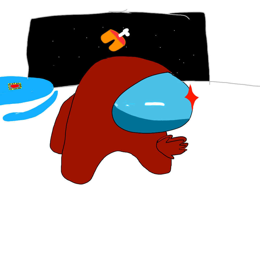 my friend's sus drawing - ibisPaint