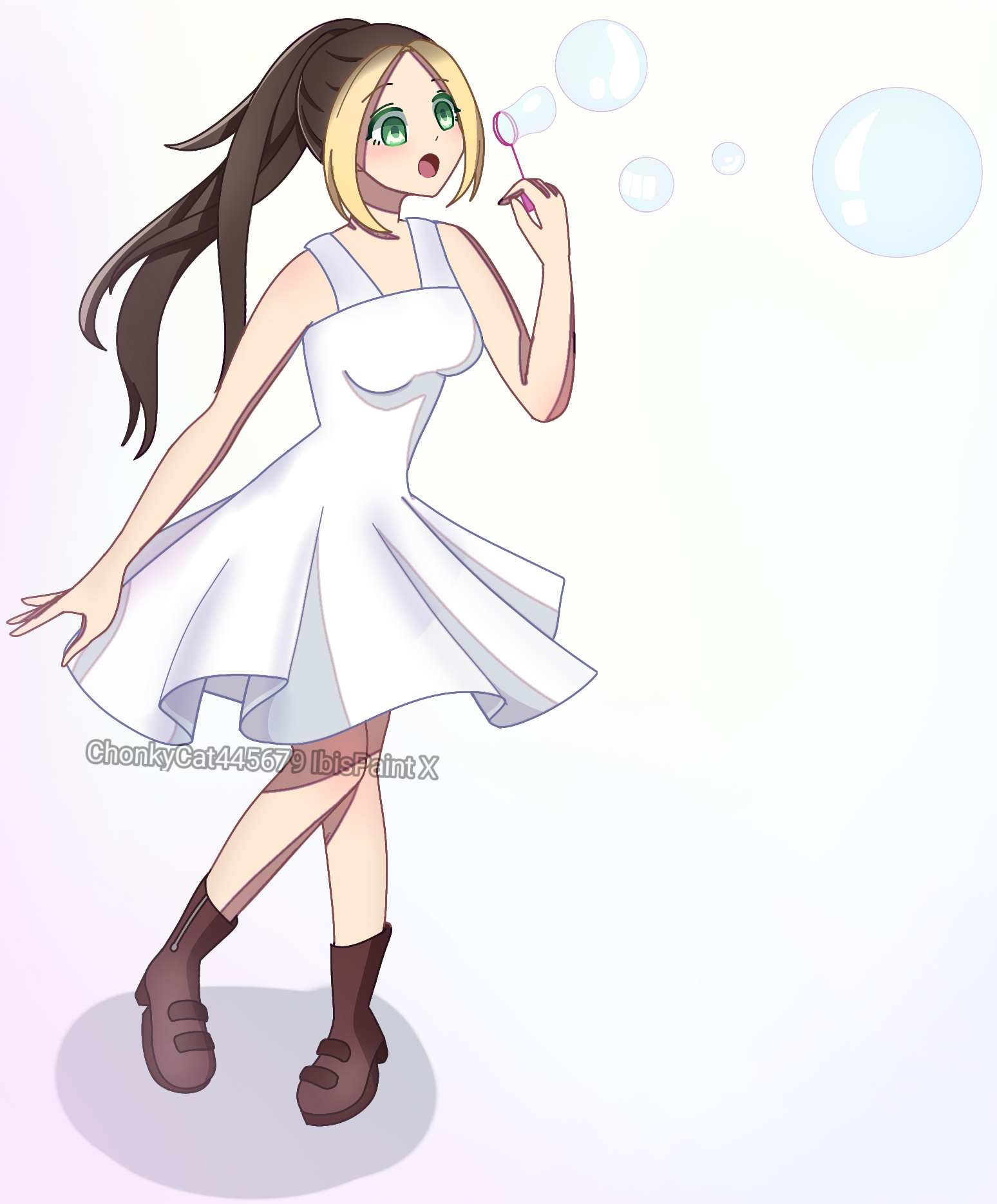 Blowing Bubbles - ibisPaint