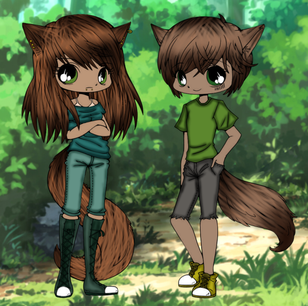 Wolf Siblings - ibisPaint