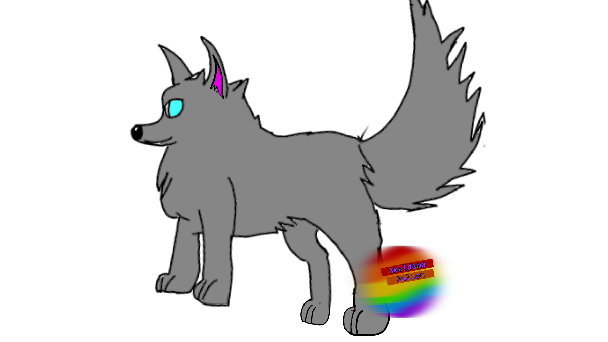 cute wolf - ibisPaint