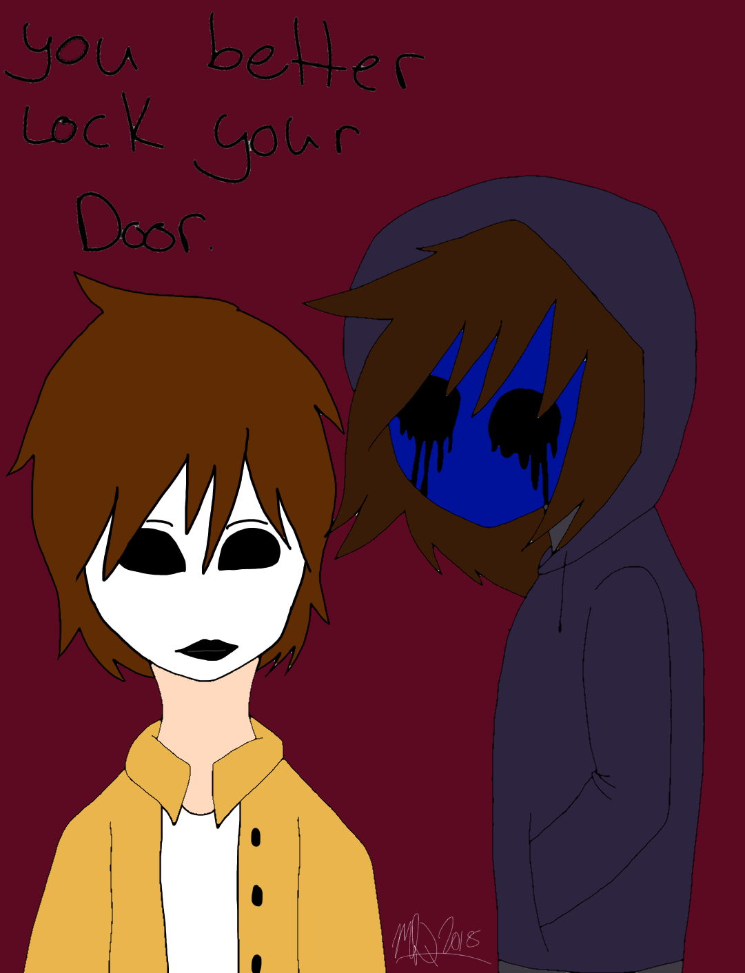 eyeless jack and maskey - ibisPaint