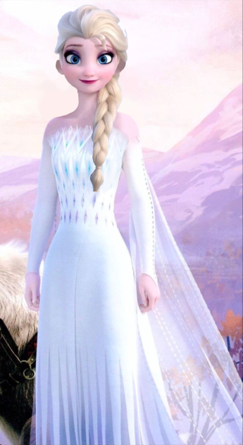 Elsa in Her Braid and Fifth Spirit Dress - ibisPaint