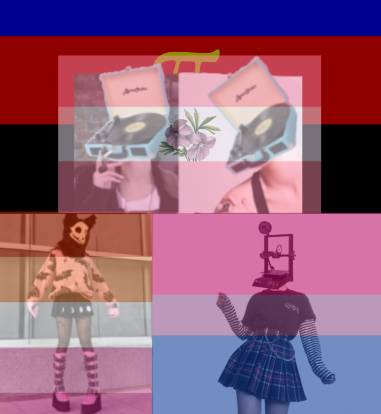 All three of the girlfriends - ibisPaint