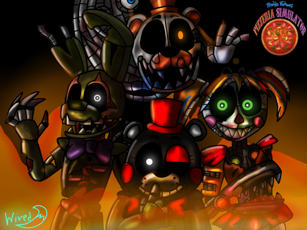 Scrap animatronics (fanart) - ibisPaint