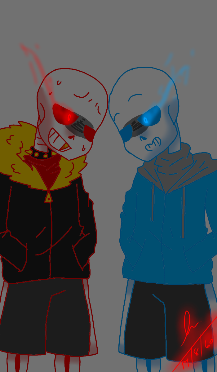 [speedpaint] Sans UT & Sans UF - ibisPaint