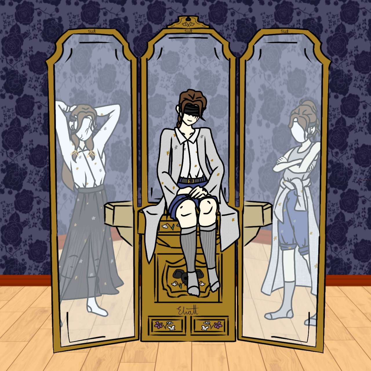 A mirror image - ibisPaint