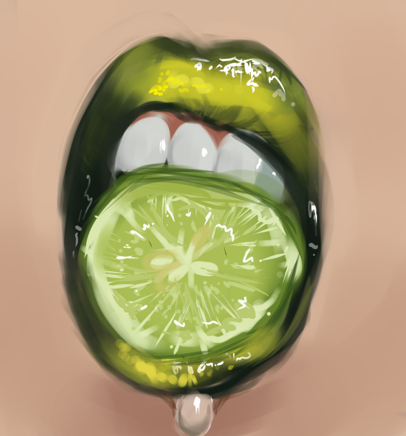 lemon lip👄🍋🟢 - ibisPaint