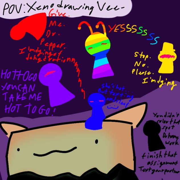 POV- Xeno drawing Vee - ibisPaint