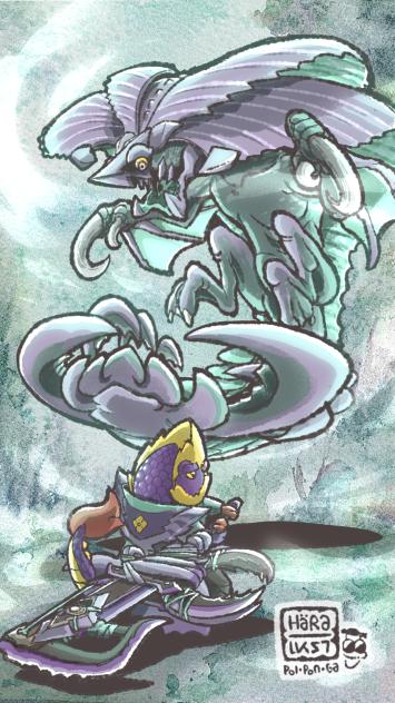 Hära vs Hirabami - monster hunter wilds - ibisPaint