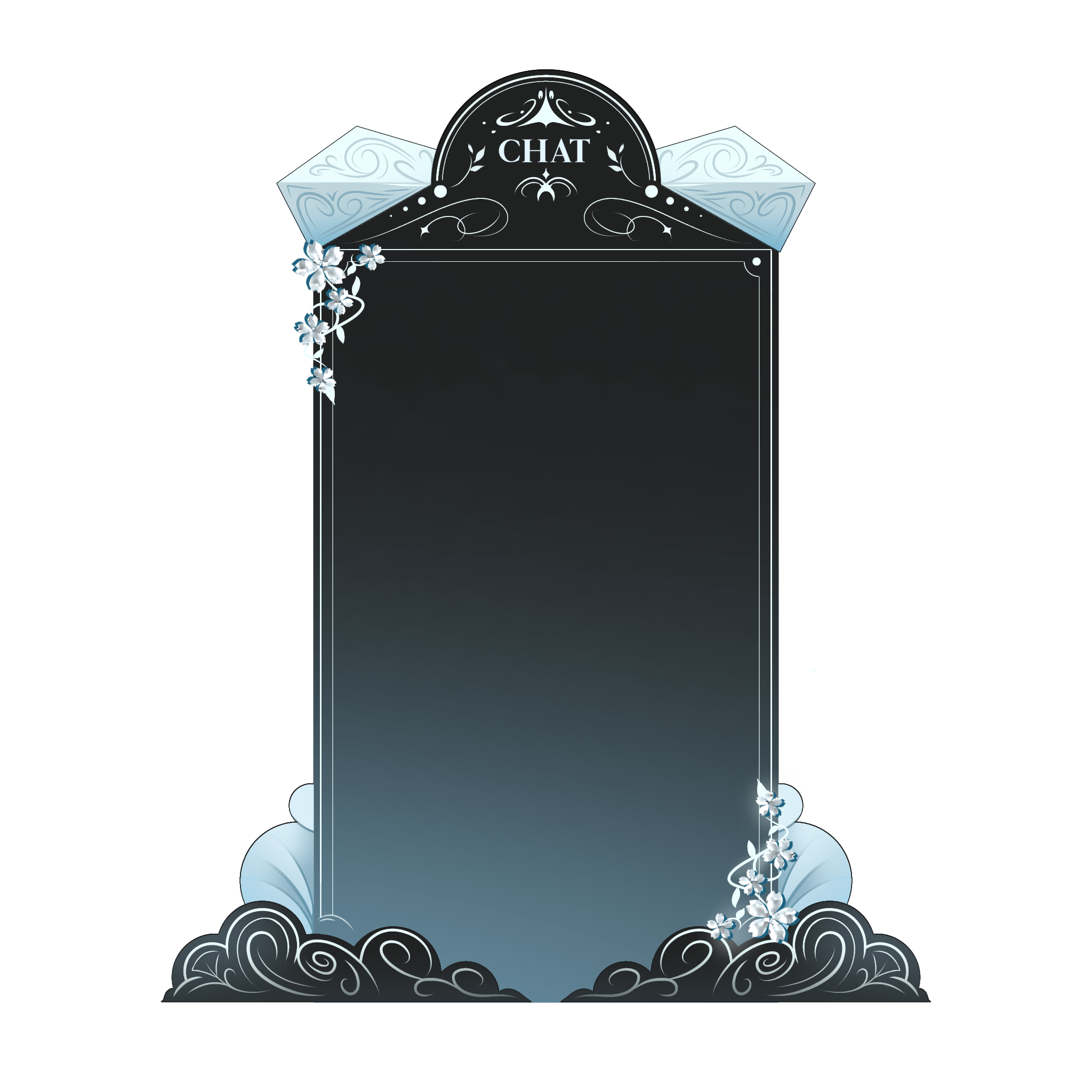 Dark Chat Box Streaming - ibisPaint