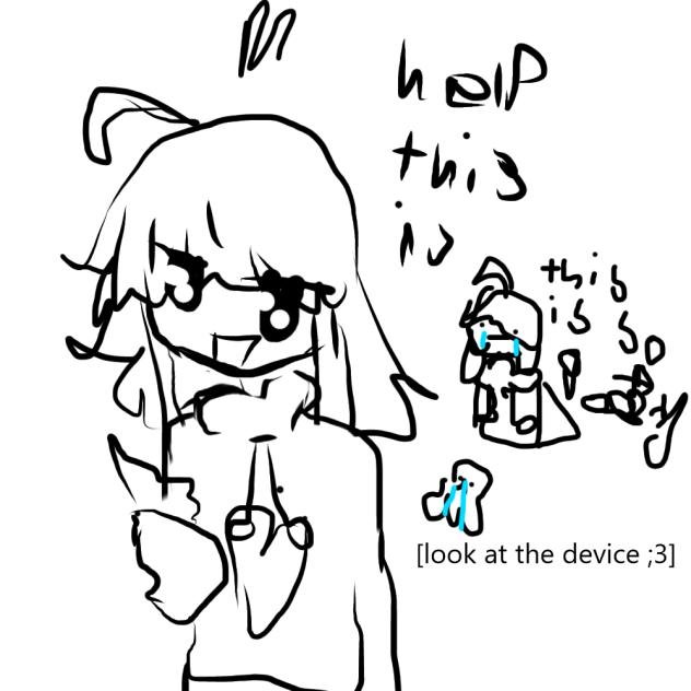 my first time trying to drsw on laptop - ibisPaint