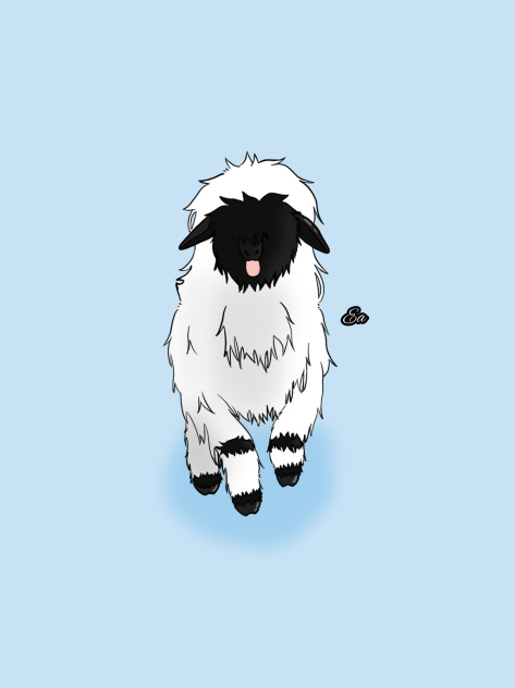 Fluffy sheep - ibisPaint
