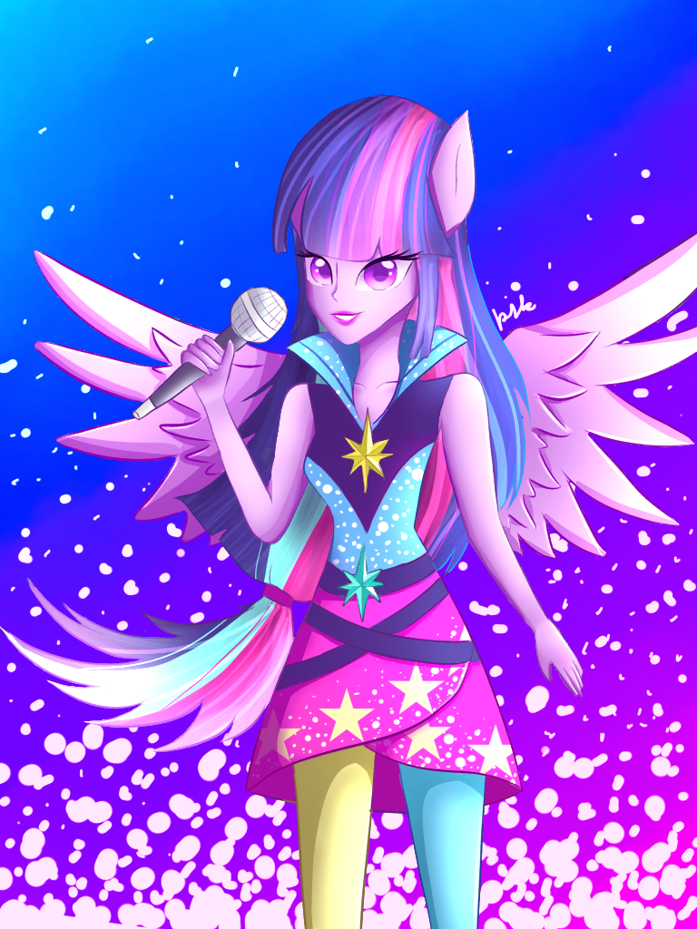 twilight rainbow rocks - ibisPaint