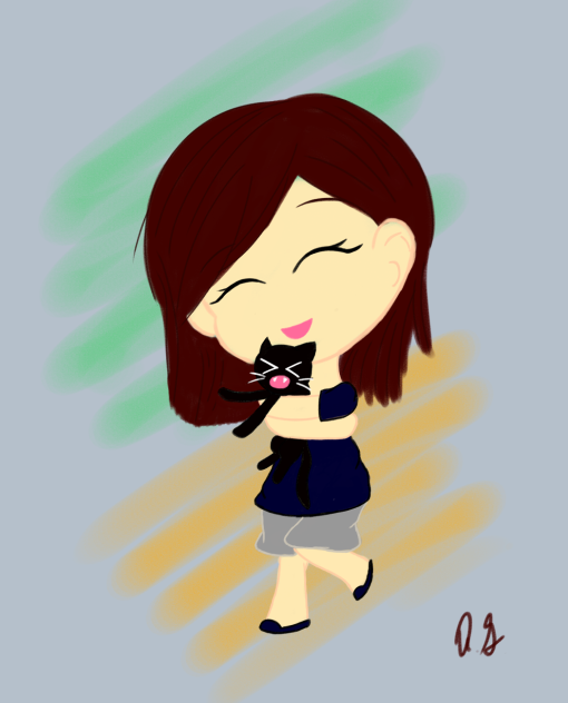 Loving my kitty - ibisPaint