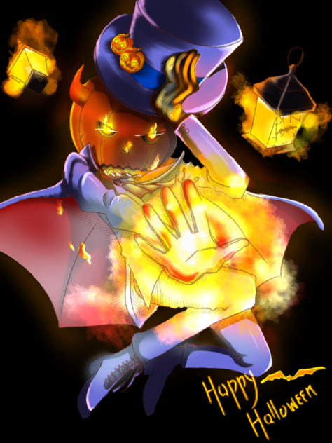 trick or treat!!Jack o’ Lantern - ibisPaint