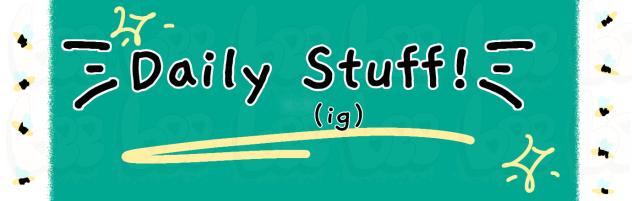Daily Stuff Banner (elongated) 😈 - ibisPaint