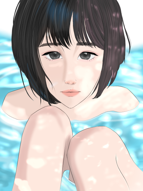 Girl in a water 🌊 - ibisPaint