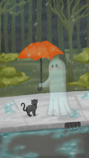 Ghost in the rain - ibisPaint