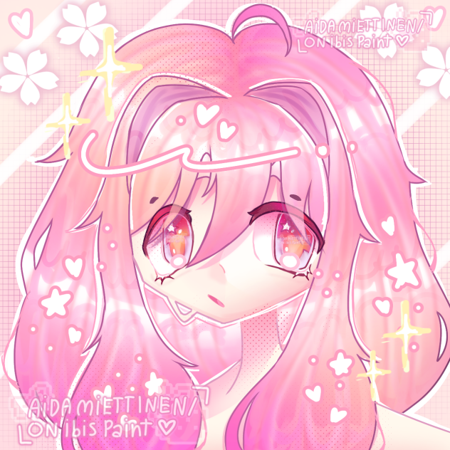 pink girl 🩷 - ibisPaint