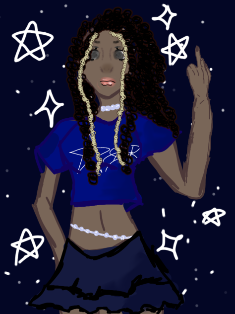 blue outfit - ibisPaint