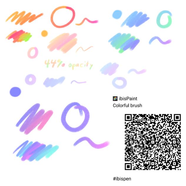Colorful brush - ibisPaint