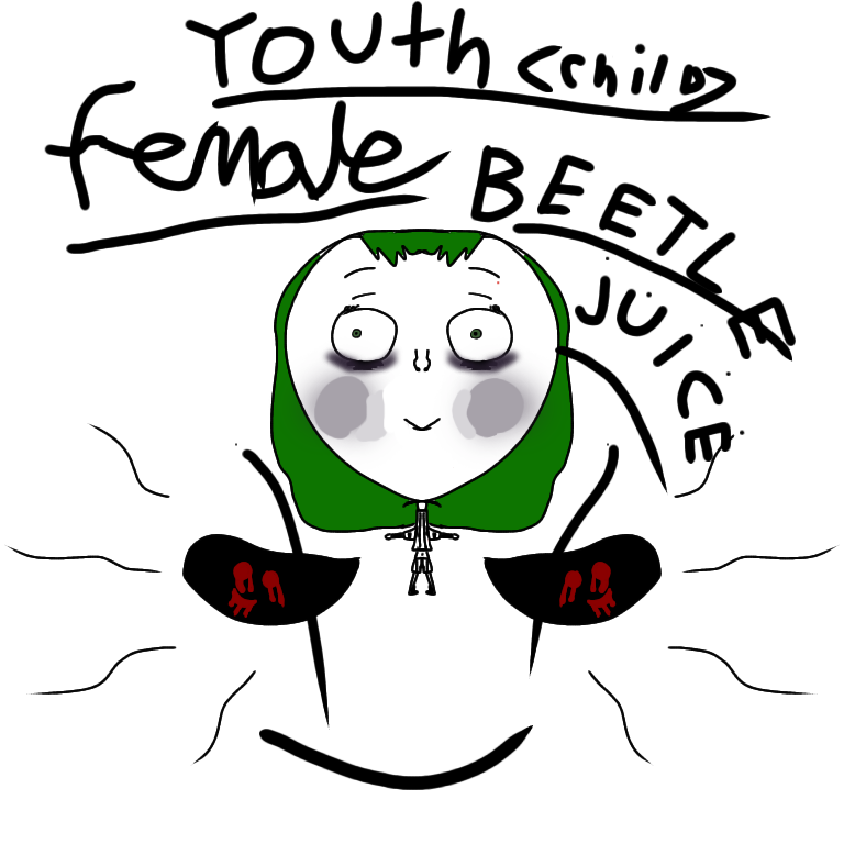 female beetle juice youth (child) - ibisPaint