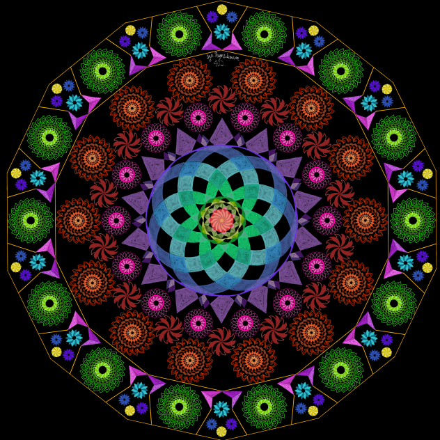 Mandala pract - ibisPaint