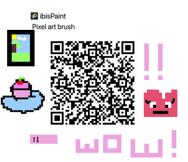 ~ QR code pixel art brush~ - ibisPaint