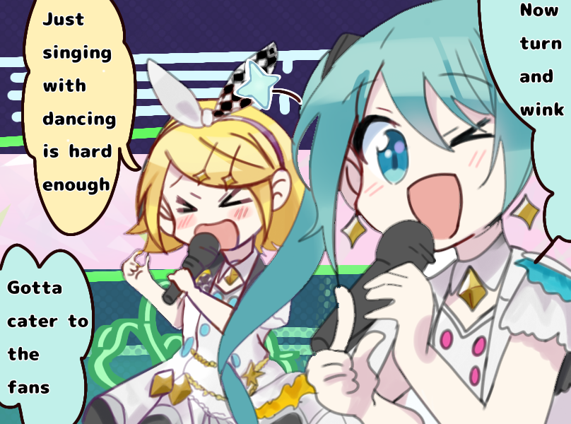Miku and Rin pjsk - ibisPaint