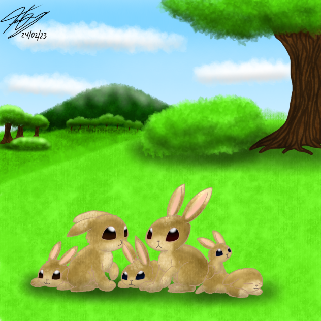 Field Bunnies - ibisPaint