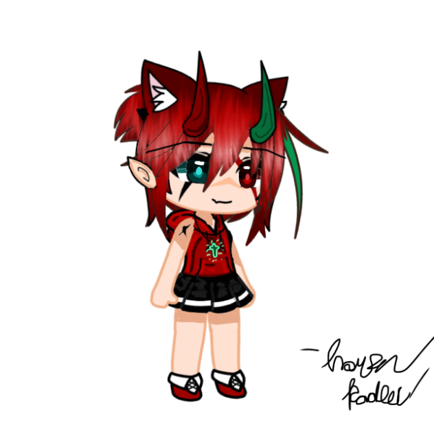 Riley as a baby - ibisPaint