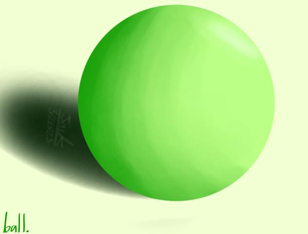 green ball. - ibisPaint