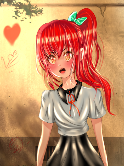 cute anger girl - ibisPaint